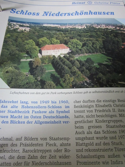 DAS WAR DIE DDR N Heimat Geheime PlätzeSchloss Niederschönhausen EUR 4,10 - PicClick DE