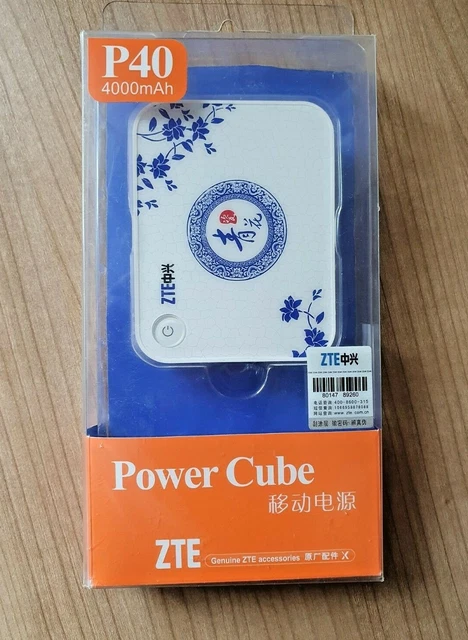 ORIGINAL ZTE POWER Cube P40 - 4000mAh - OVP - Powerbank *** Neuwertig ...