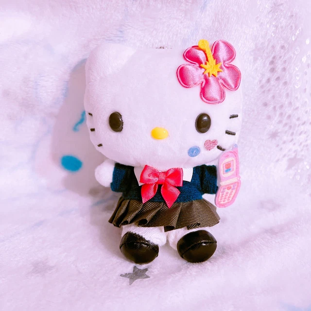 *RARE* SANRIO JAPAN Kawaii Heisei Era Gyaru Hello Kitty Plush Mascot £ ...