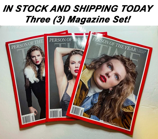 TAYLOR SWIFT TIME Magazine 2023 Person of the Year 3 THREE ISSUE SET Dec 25 2023 £78.63 ...