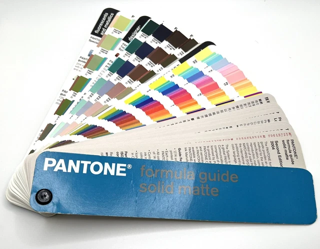 PANTONE COLOR FORMULA Guide Solid Matte 2nd Edition 2004 Fan Deck ...