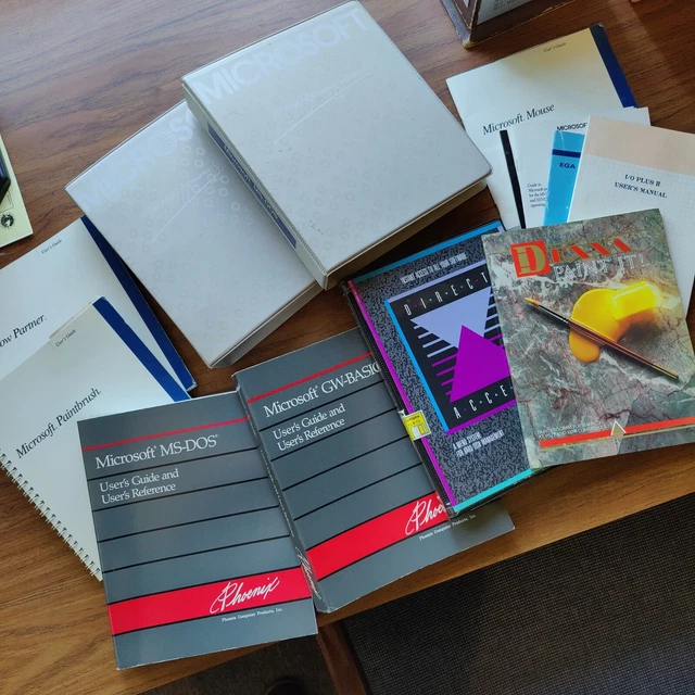 MICROSOFT MS-DOS 3.2 Users Manual & Assorted Manuals Books Users Guide ...