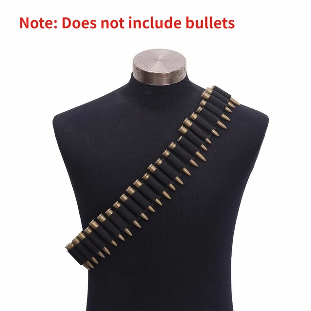 25 ROUNDS RIFLE Gun Ammo Cartridge Bullet Bandolier Belt For .410 308 ...