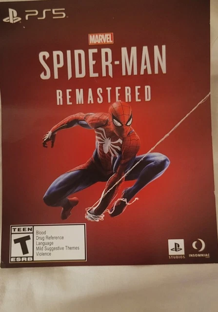 MARVEL'S SPIDER-MAN PS5 Remastered Code EUR 35,49 - PicClick FR