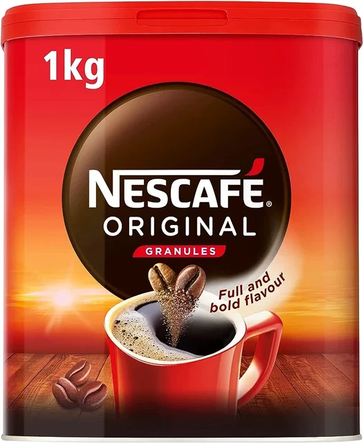 NESCAFE ORIGINAL INSTANT Coffee Granules 1kg Tin - Approx 555 Cups EUR ...