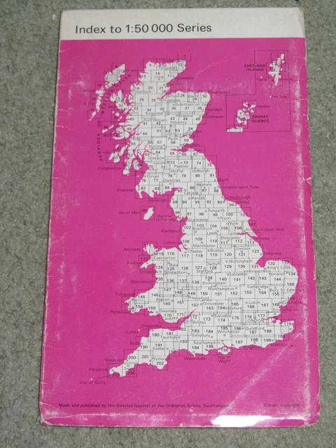 OS ORDNANCE SURVEY Landranger Map Sheet 58 Perth & Kinross - 1979 £1.79 ...