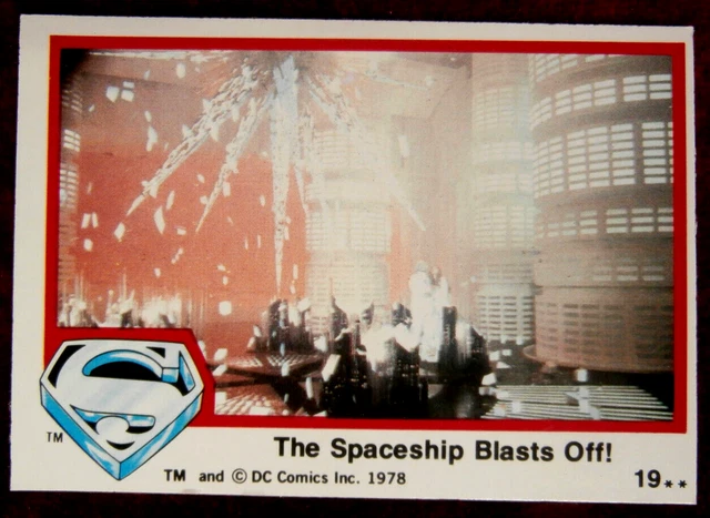 SUPERMAN - CARD #19 - The Spaceship Blasts Off - Topps UK 1st Series ...
