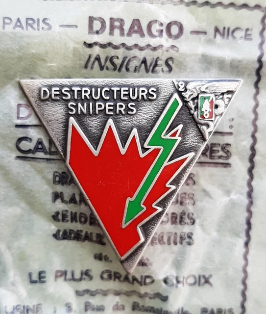 INSIGNE 4° COMPAGNIE 2° REP PARACHUTISTE LÉGION ÉTRANGÈRE Retirage Drago FFL EUR 39,99 - PicClick IT