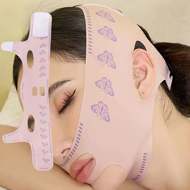 FACIAL LIFTING CHEEK Band V-Line Chin Cheek Lift Up Belt Anti Wrinkle ...