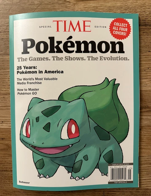 TIME SPECIAL EDITION Magazine 2024 POKEMON Collector Cover BULBASAUR ...