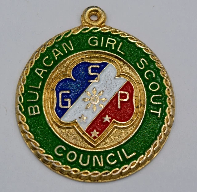 ORIGINAL MEDAL MEDAILLE Abzeichen Philippinen Bulacan Girl Scout ...