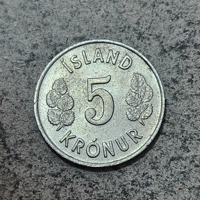ICELAND 🇮🇸 FIVE (5) Krónur Coin 1978 £2.22 - PicClick UK