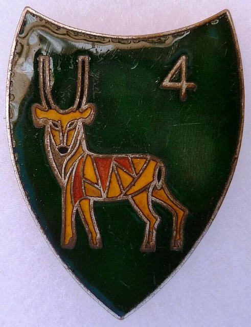 BADGE AFRICA 4TH REGIMENT of SENEGAL ORIGINAL enamel Arthus Bertrand £ ...