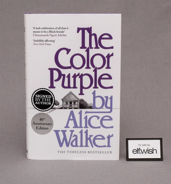 THE COLOR PURPLE Alice Walker Signed Special 40Th Anniversary First ...