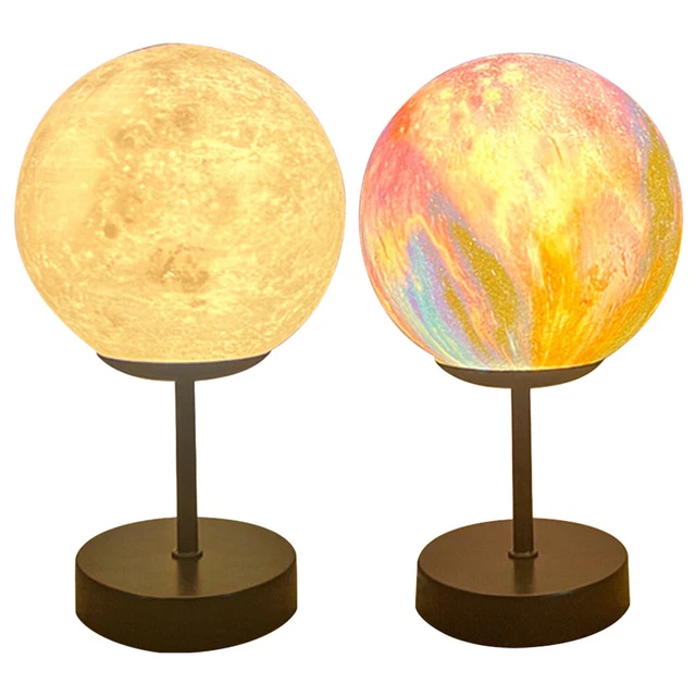 3D PRINT MOON Desk Light Minimalism Moon Night Light Creative Gifts for ...