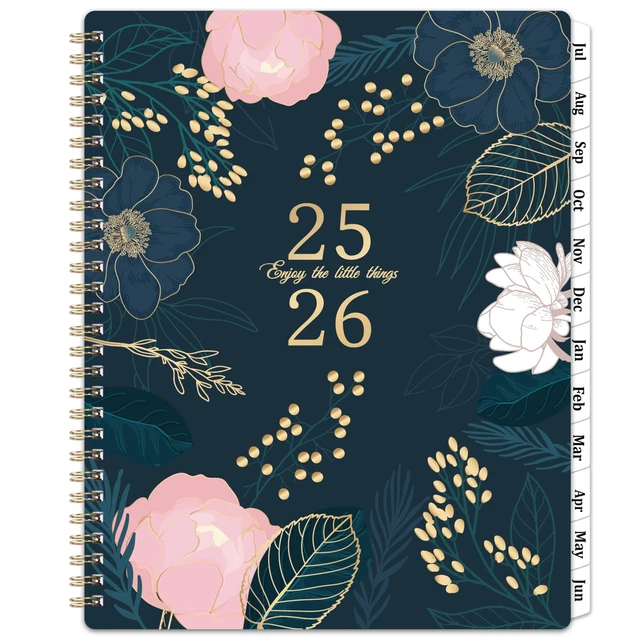 Academic Planner With Elastic Band Large Format Agenda 2025-2026 ...
