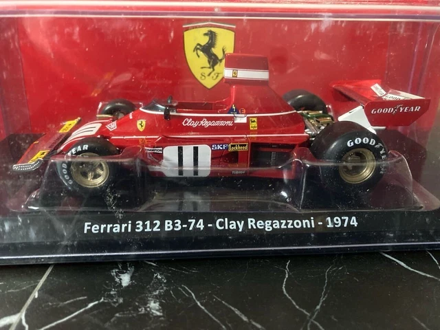 DEAGOSTINI BIG SCALE F1 Collection Ferrari 312B3-74 Clay Regazzoni 1974 ...