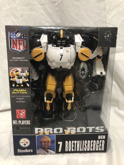 NFL PRO-BOTS PITTSBURGH Steelers Ben Roethlisberger #7 Robot Action ...