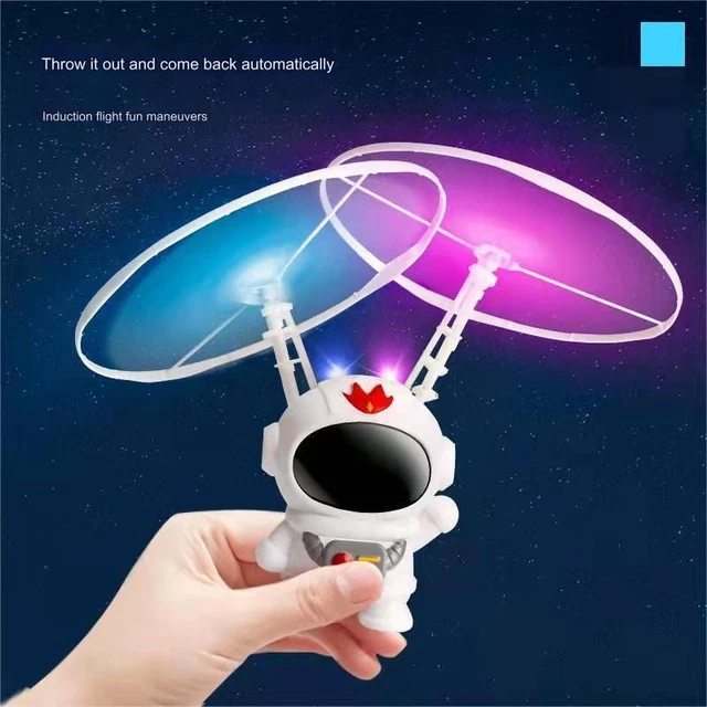 ROBOT INFRARED INDUCTION Flying Toy with RGB Light Helicopter Drone Kid ...