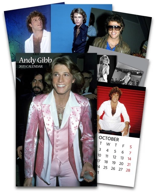 ANDY GIBB,THE BEE gees brother,12 MONTH 2023 CALENDAR,SIZE 8 1/2in X ...