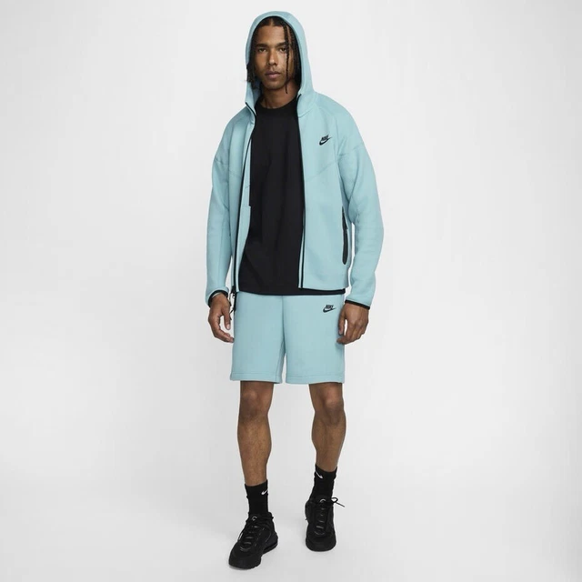 NIKE SPORTSWEAR TECH Fleece Windrunner Men's Full-Zip Hoodie Turquoise ...
