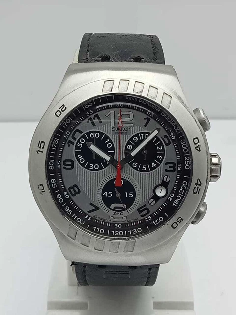 OROLOGIO DA UOMO Swatch Swiss Irony V8 Panda Face Cronografo sportivo ...