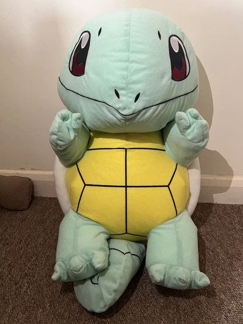 LARGE POKEMON SQUIRTLE Polystyrene Bead Stuffed Cuddly Toy, Approx 60CM ...