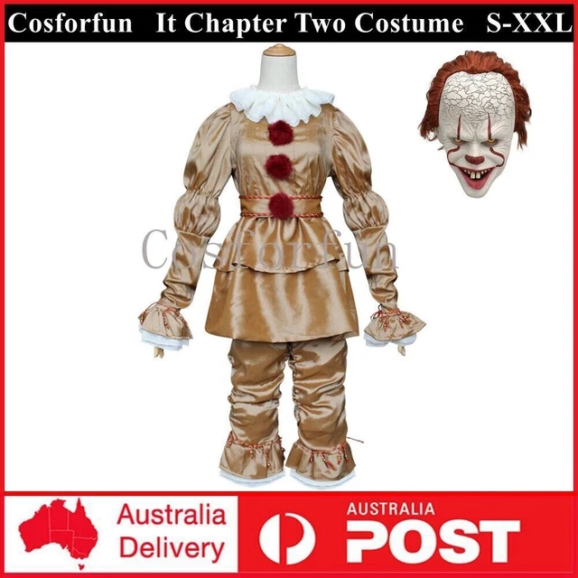 STEPHEN KING'S IT Chapter Two Pennywise Clown Costume Cosplay Mask ...