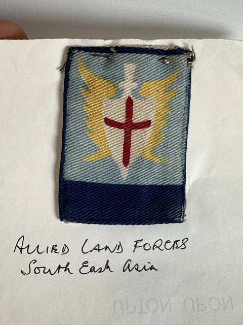 WW2 ALLIED LAND Forces South East Asia Command Printed Badge Patch ...