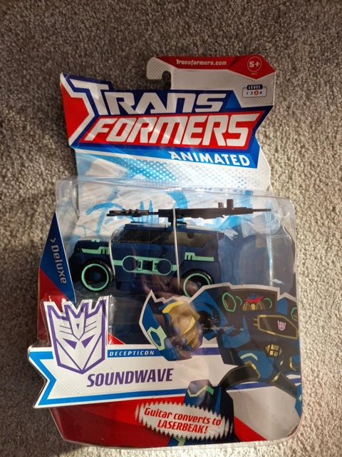 TRANSFORMERS ANIMATED DELUXE Soundwave Decepticon Action Figure Rare ...