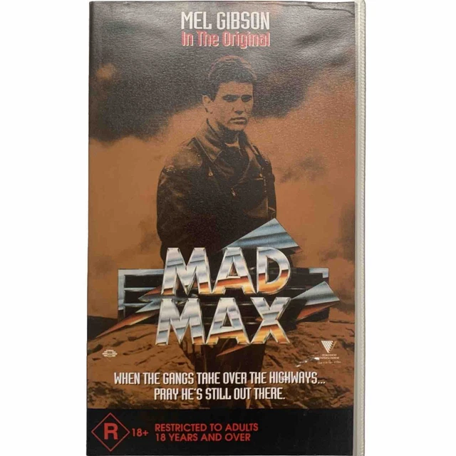 MAD MAX THE Original Mel Gibson VHS Clear Small Box Video Tape Classic ...