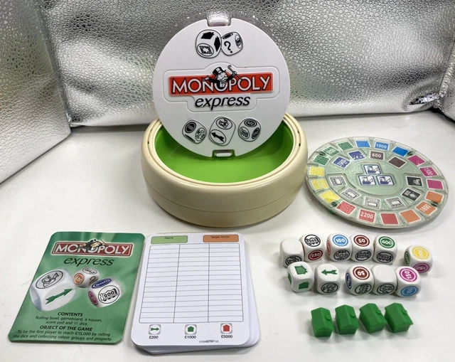 MONOPOLY - EXPRESS - Travel Dice Game - Family Fun - Compact & Portable ...