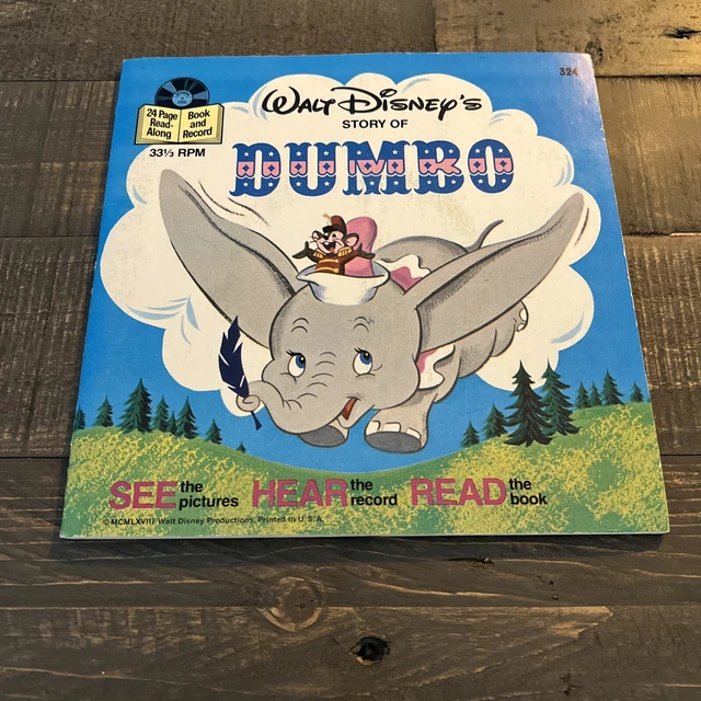 WALT DISNEY’S STORY of DUMBO︱ Book and Record︱ 33 1/3 RPM £7.69 ...
