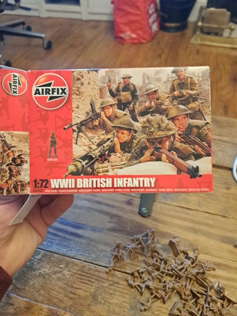 AIRFIX 1/72 SCALE WWII British Infantry Model Kit Figure Set 2011 ...