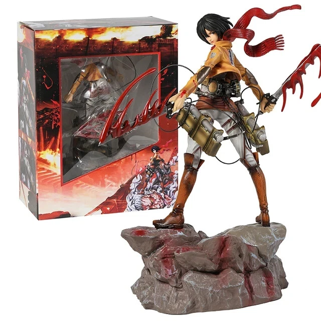 FIGURINE MIKASA ACKERMAN L'attaque des Titans Shingeki No Kyojin 31cm ...