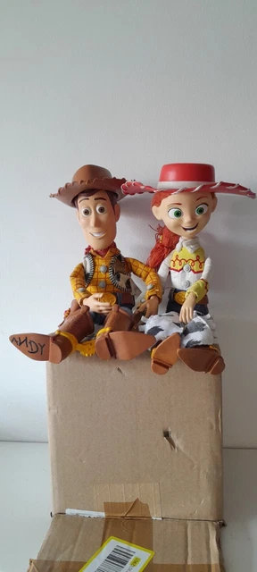 Toy Story Woody And Jessie Talking Pull String Dolls With Hats Mattel 5467