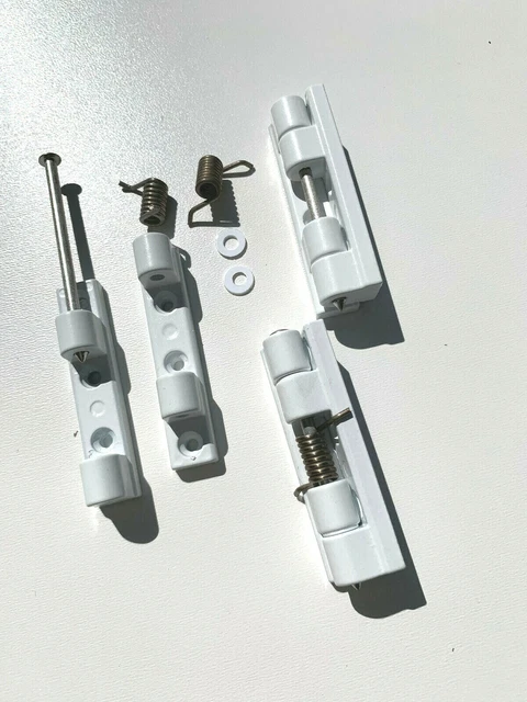 FEDER SCHARNIER SELBSTSCHLIESSEND Türschließer Insektenschutz Tür - ALU WEISS EUR 26,00 ...