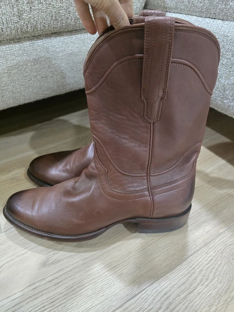 TECOVAS WESTERN THE Earl Roper Goat Leather Boots 1002 Men's 10,5 D ...