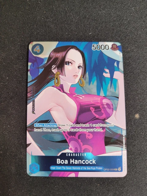 BOA HANCOCK (OP02-059 UC) BOX TOPPER ALT ART - One Piece Card Game ENGLISH $12.99 - PicClick CA