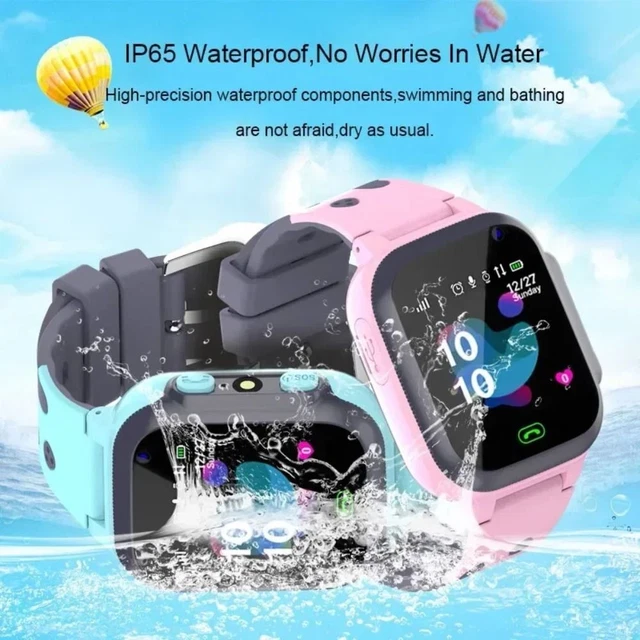 SIM-KARTE KINDER UHREN GPS SOS Wasserdichte Smartwatch Kinder EUR 12,65 ...