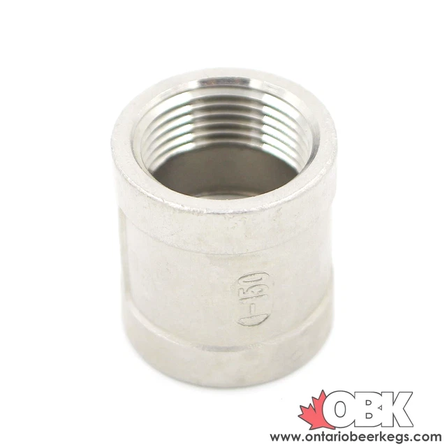 STAINLESS STEEL BANDED Coupler - 1" Female NPT $12.39 - PicClick CA