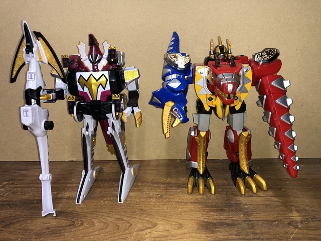 POWER RANGERS DINO Thunder Megazord Stegazord Valkasaurus Dragozord ...