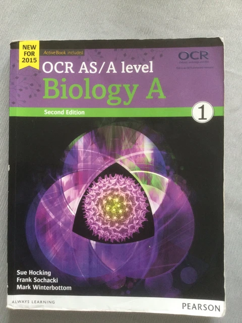 BIOLOGY A - OCR AS A Level Student Textbook 1 2015 - Sue Hocking £20.34 ...