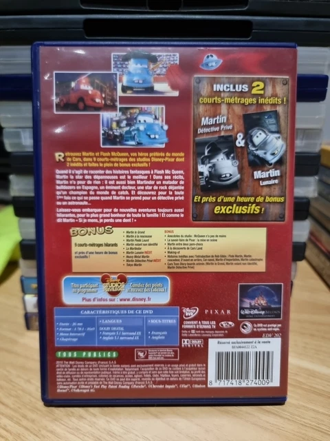 DVD - WALT Disney PIXAR - CARS TOON - MARTIN SE LA RACONTE EUR 2,50 ... DVD - WALT Disney PIXAR - CARS TOON - MARTIN SE LA RACONTE EUR 2,50 ...