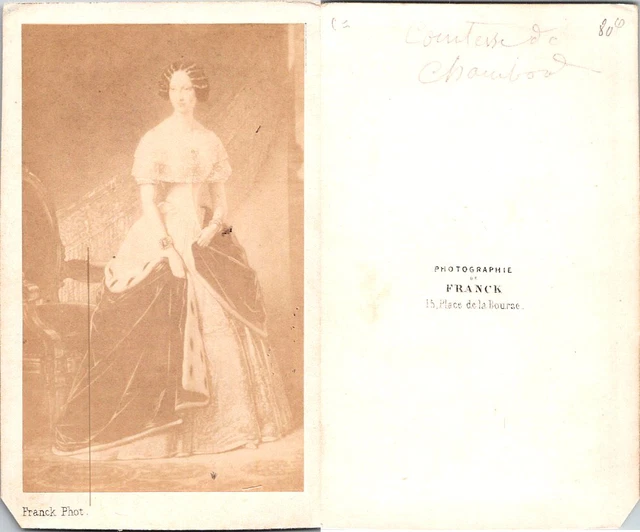 FRANCK, PARIS, MARIE-THÉRÈSE de Modène, Comtesse de Chambord Vintage ...