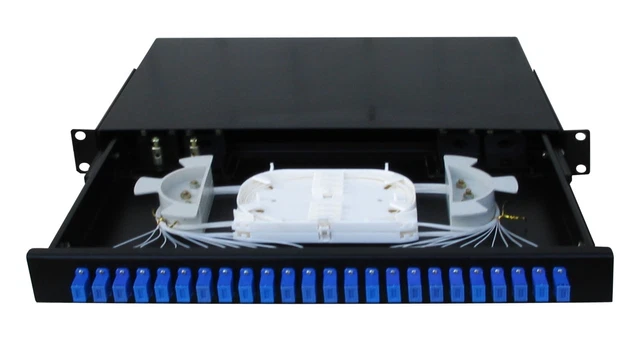 PANNEAU DE PATCH fibre optique, montage en rack 1U, 24 ports avec ...