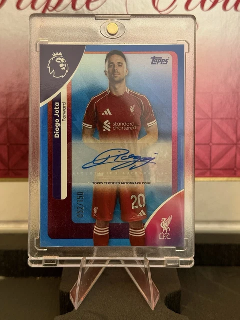 TOPPS 2025/26 PREMIER League Diogo Jota Autograph Numbered 052/150 £89. ...
