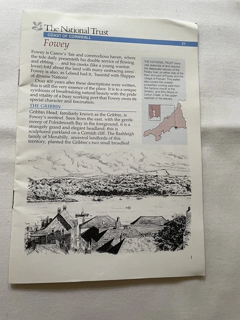 GUIDE FOWEY : The National Trust Coast of CORNWALL - Brochure n°21 EUR ...