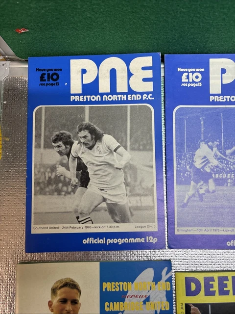 PRESTON NORTH END football programmes collections/ bulk lots 1970’s -90 ...