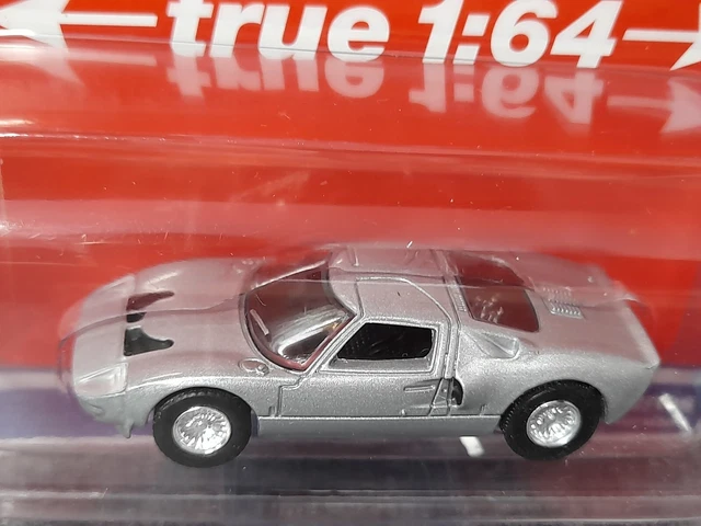 AUTO WORLD 1965 Ford GT40 MK1 1/64 Scale Sealed Silver EUR 6,37 ...